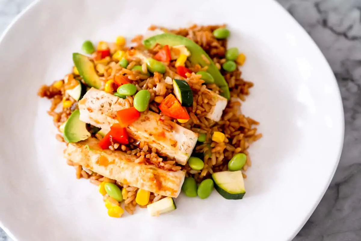 Rainbow Rice Tray Bake - The Dinner App